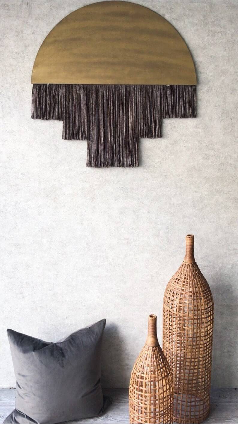 Macrame Wall Hanging/ Half Moon Wall Hanging – The Colours